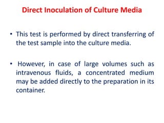 Sterility test | PPTX