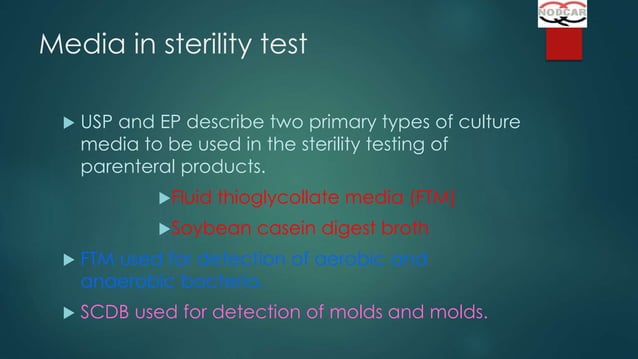 Sterility test and modern microbiological methods | PPTX | Infectious ...