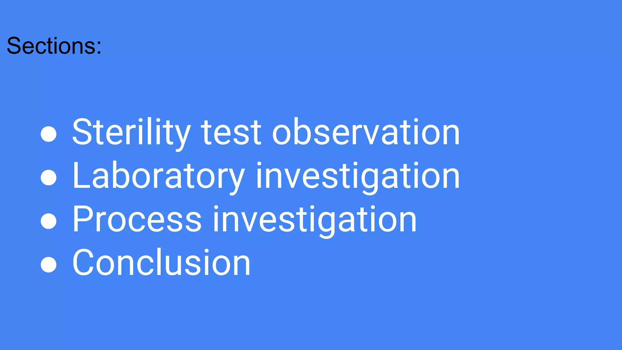 Sterility test failure investigation | PPT