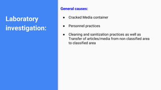 Sterility test failure investigation | PPT