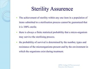 Sterility testing 112070804014 | PPTX