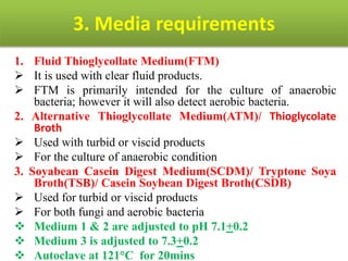 Sterility testing | PPTX