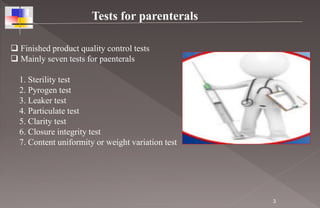 Sterility testing | PPT