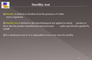 Sterility testing | PPT