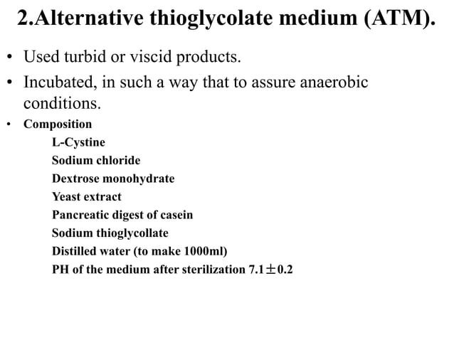 Sterility testing of Pharmaceutical Products | PPT