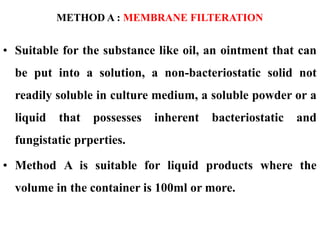 Sterility testing of Pharmaceutical Products | PPT
