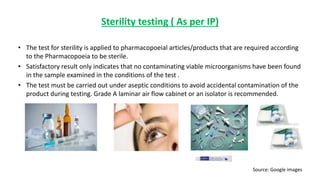 Sterility testing | PPTX