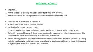 Sterility testing | PPTX
