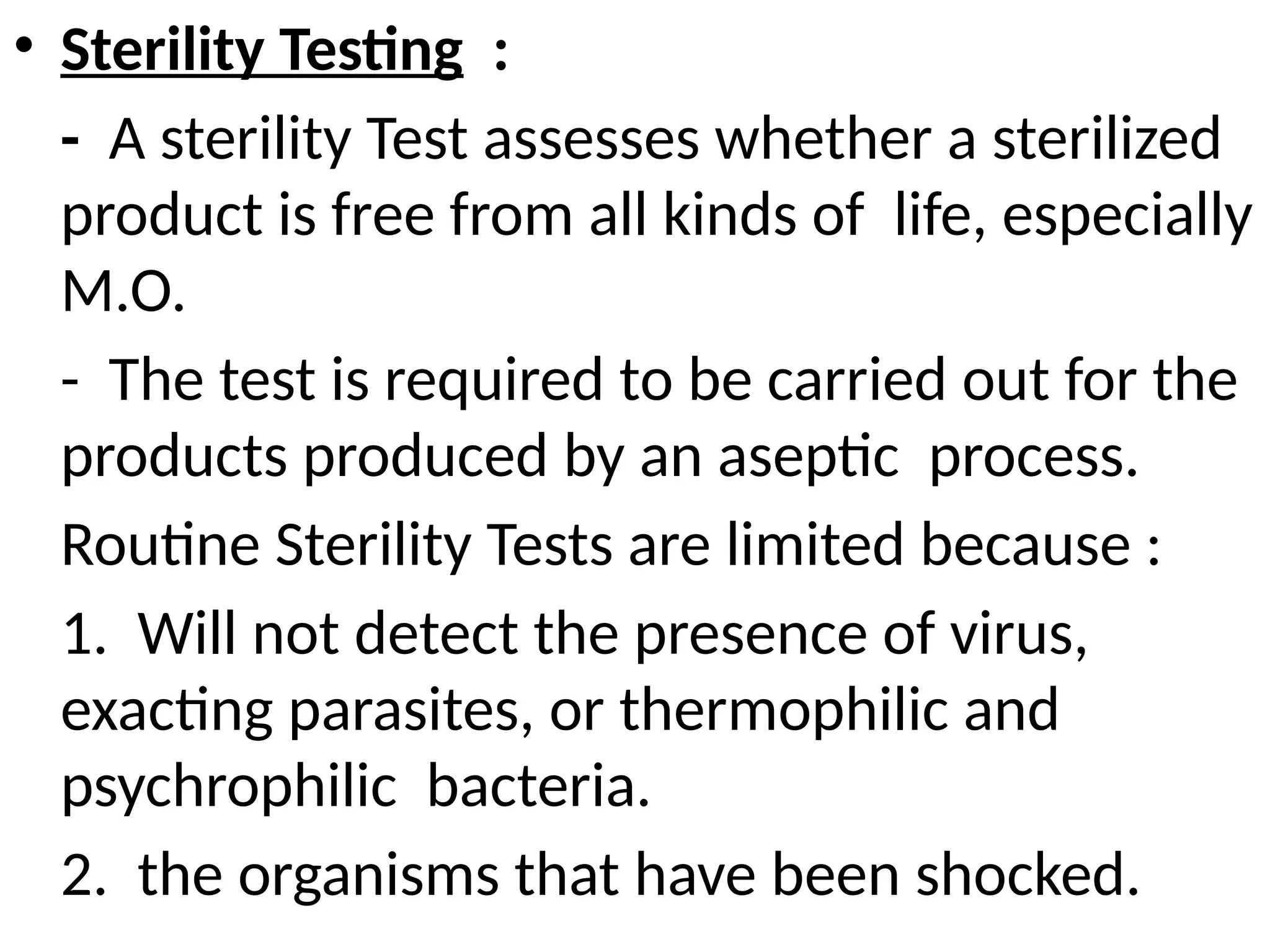 Sterility Testing and current trends in regulatory | PPTX