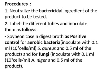 Sterility Testing and current trends in regulatory | PPTX