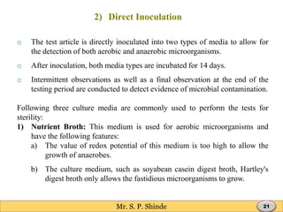 Sterility Testing of Products | PDF