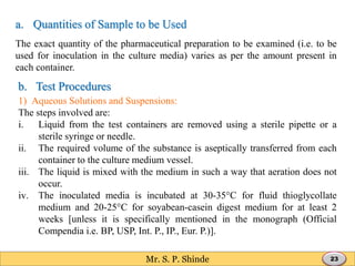 Sterility Testing of Products | PDF