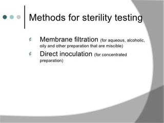 Sterility testing [STERILITY PROCESS]. | PDF | Pharmaceutical Drugs ...