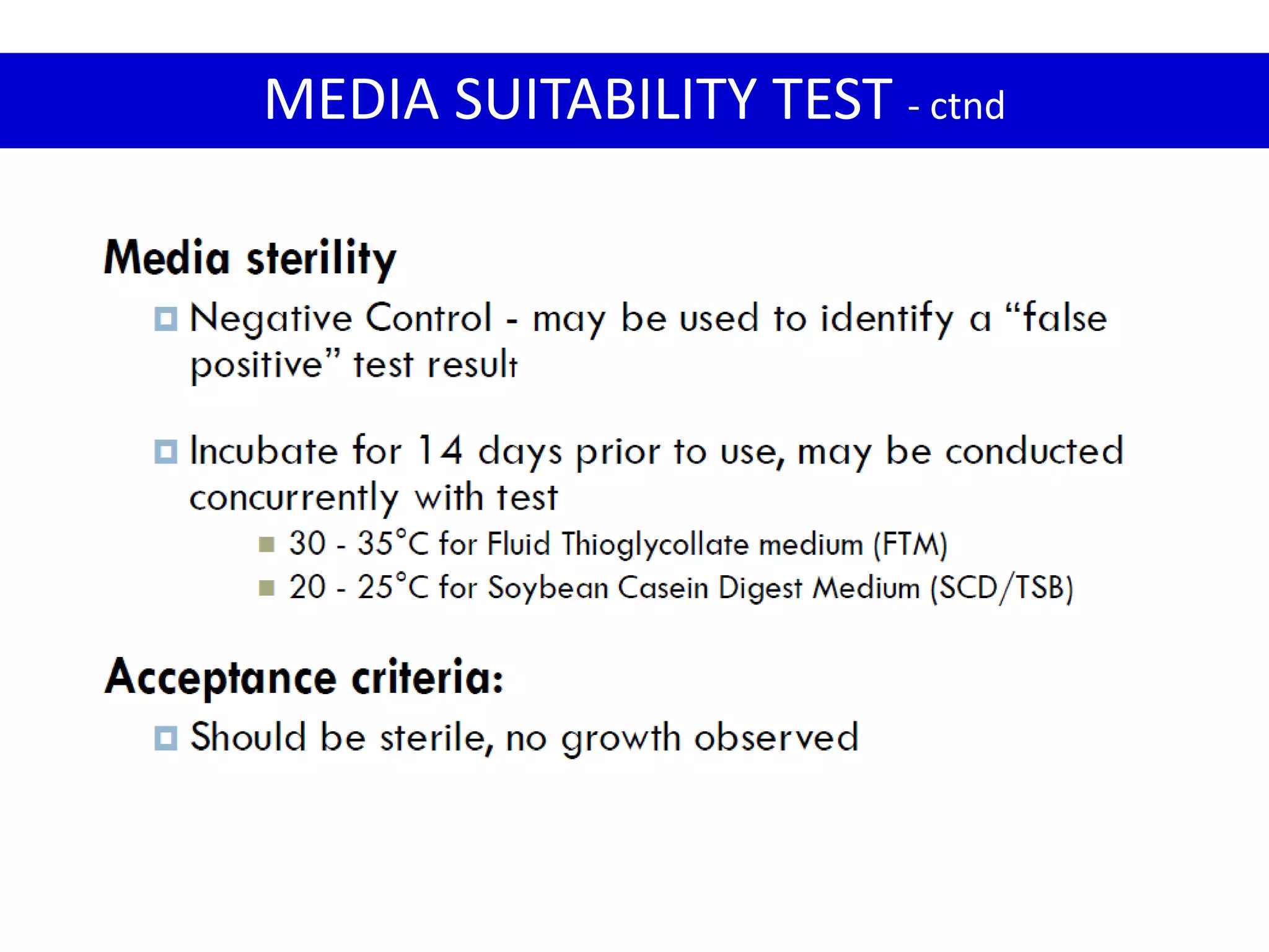 Sterility tests | PPTX
