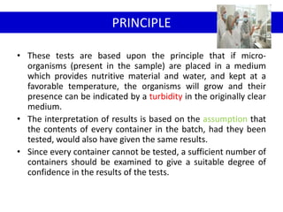 Sterility tests | PPTX