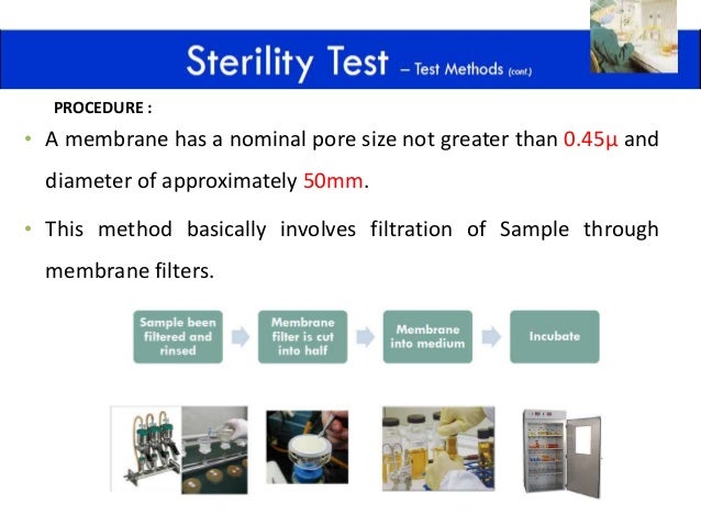 Sterility tests