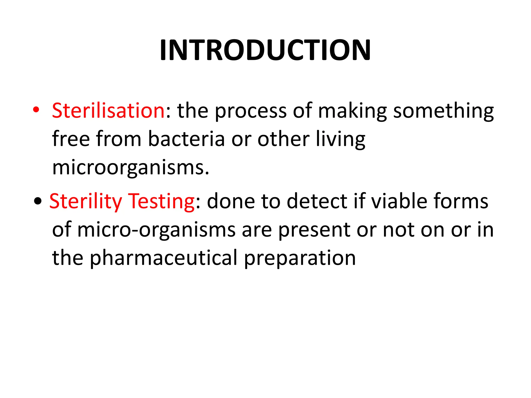STERILITY TESTING OF PHARMACEUTICALS ppt by DR.C.P.PRINCE | PPTX