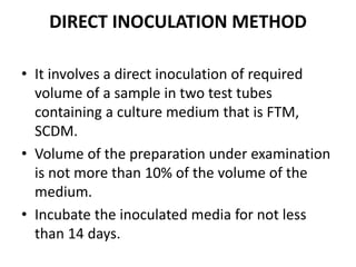 STERILITY TESTING OF PHARMACEUTICALS ppt by DR.C.P.PRINCE | PPTX