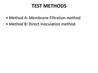 STERILITY TESTING OF PHARMACEUTICALS ppt by DR.C.P.PRINCE | PPTX