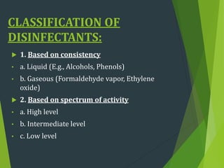 STERILIZATION AND DISINFECTION | PPTX