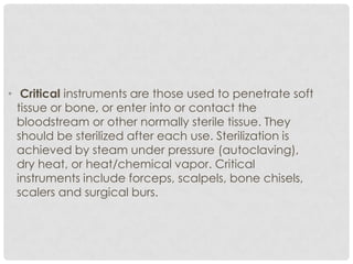 Sterilization in Dentistry | PPTX