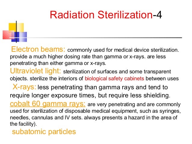 Sterilization