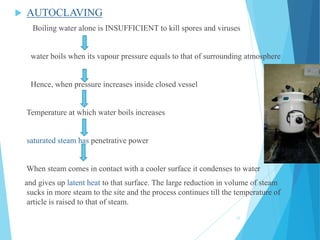 Sterilization and disinfection in dentistry | PPTX