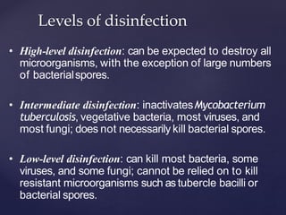 Sterilization and disinfection | PPTX