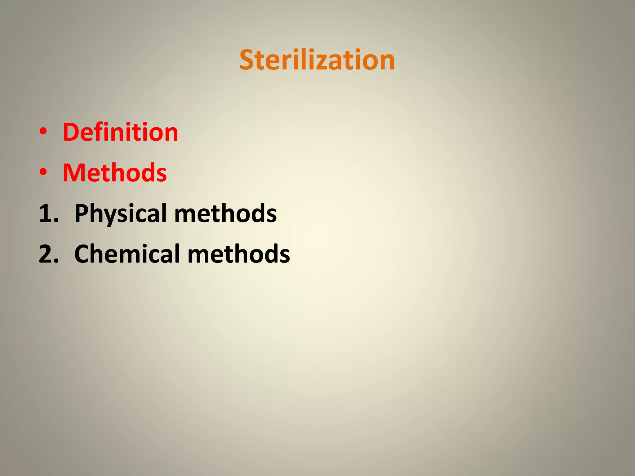 Sterilization | PPT