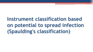 Sterilization and disinfection in prosthodontics | PPTX