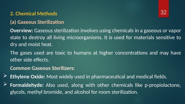 Sterilization Methods: Physical & Chemical | PPTX
