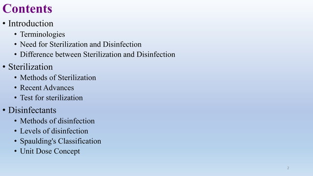 Sterilization and Disinfection in Prosthodontics | PPTX | Infectious Diseases | Diseases and ...