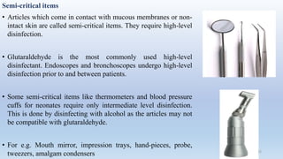 Sterilization and Disinfection in Prosthodontics | PPTX