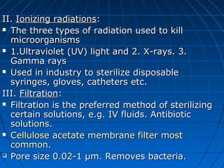 Sterilization and disinfection | PPT