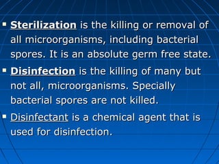 Sterilization and disinfection | PPT