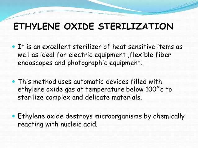 Sterilization and disinfection