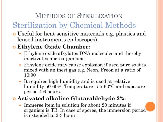 Sterilization and disinfection | PDF | Medical Health