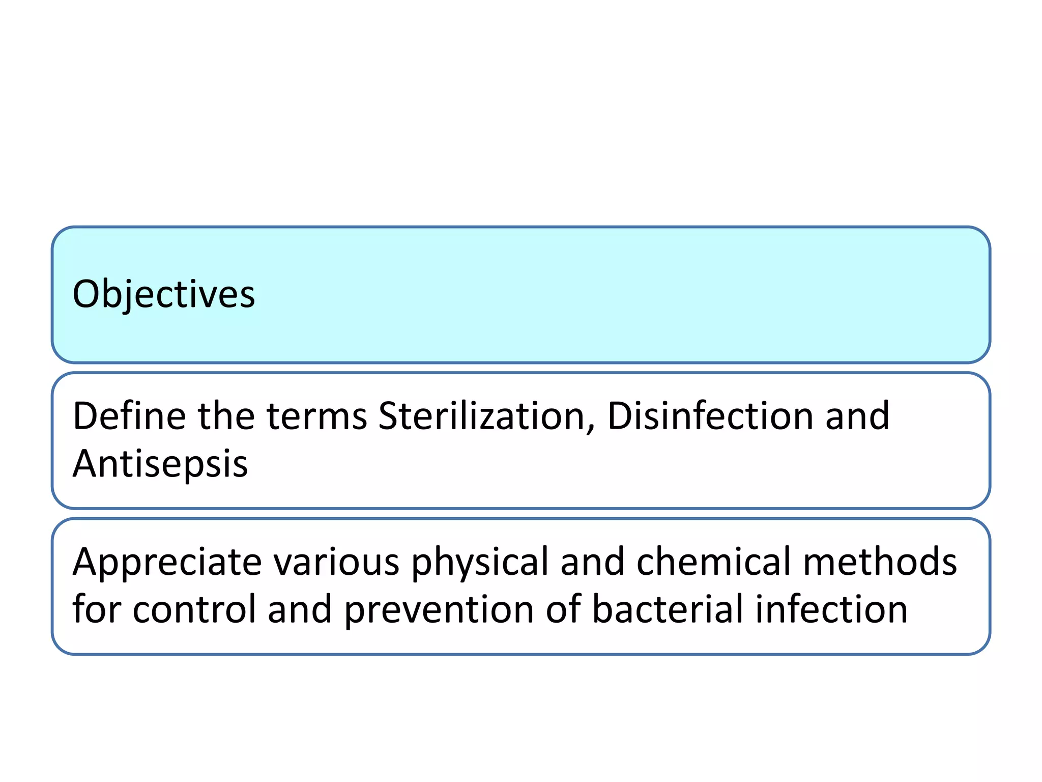 Sterilization and disinfection | PPTX