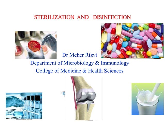 Sterilization and disinfection | PPTX
