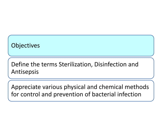 Sterilization and disinfection | PPTX