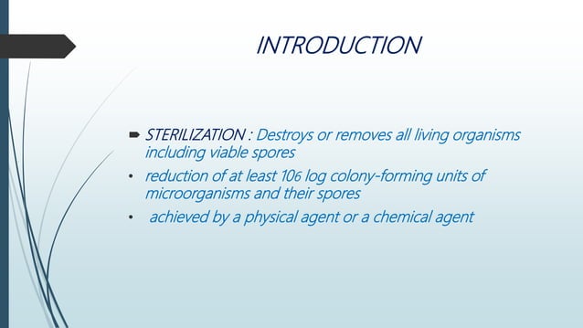 Sterilization and Disinfection | PPTX