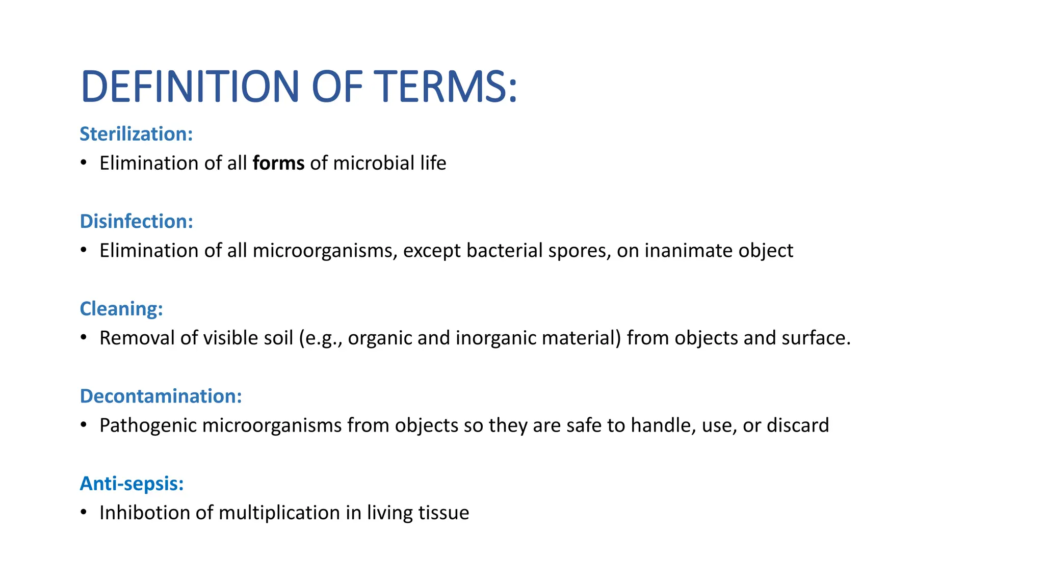 OT Sterilization and Disinfection Principles Made Easy | PPTX