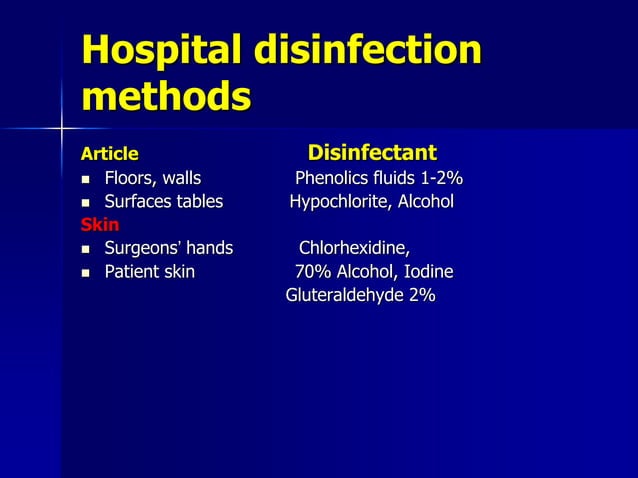 sterilization and disinfection microbiology lectureship | PPT