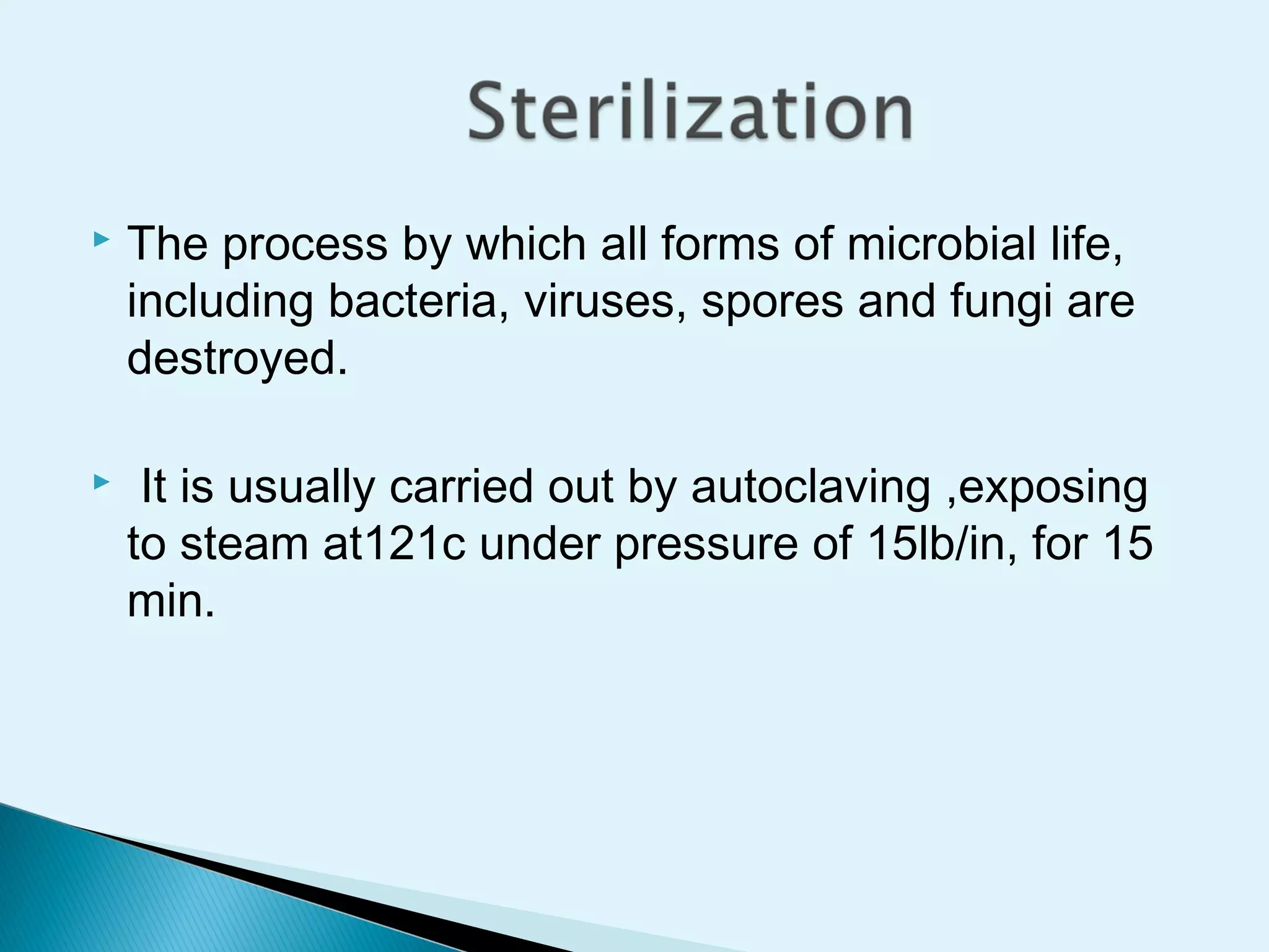 Sterilization and disinfection of environment and instruments by dr shireen (RMC) | PPT ...