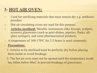 Sterilization and disinfections | PPTX