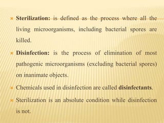 Sterilization and disinfections | PPTX