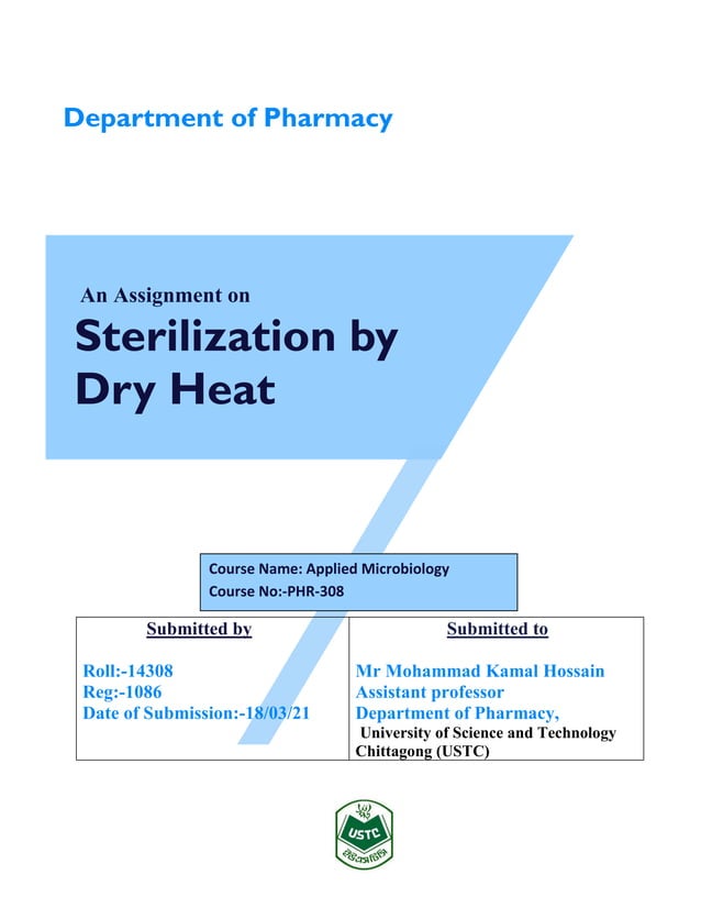 Sterilization by dry heat(applied microbiology) | PDF | Infectious ...
