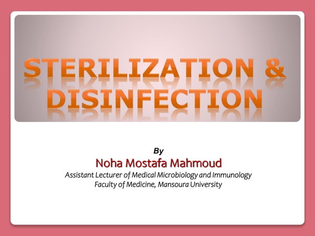 sterilization & DISINFECTION.ppt