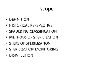 Sterilization & disinfection procedures | PPTX