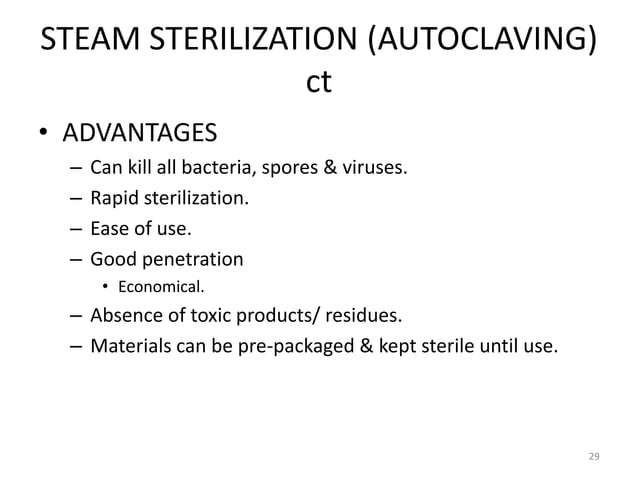 Sterilization & disinfection procedures | PPT